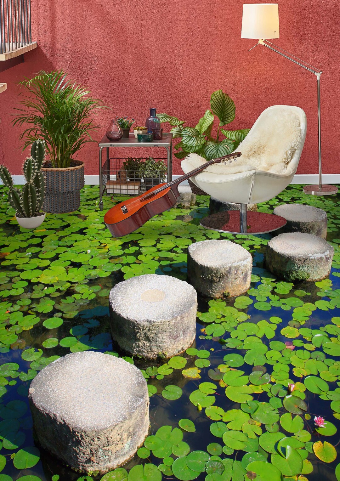 3D Round Stone Road 6479 Floor Wallpaper Murals Self-adhesive - Etsy