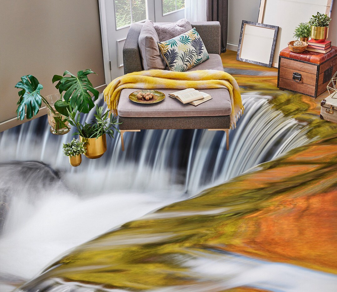 3D Dreamy Waterfall 7974 Floor Wallpaper Murals Self-adhesive Removable ...