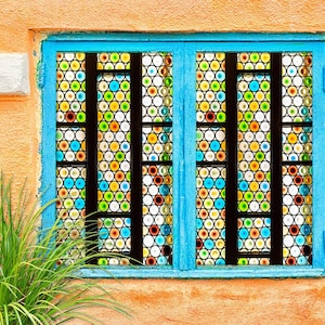 3D Colored Circles W1030 Window Film Print Sticker Cling Stained Glass ...