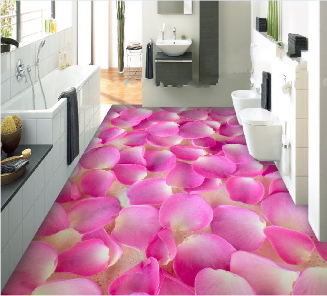 3D Rose Petal 0061 Floor Wallpaper Murals Self-adhesive Removable ...