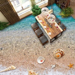 3D Sea Shells 0312 Floor Wallpaper Murals Self-adhesive Removable ...