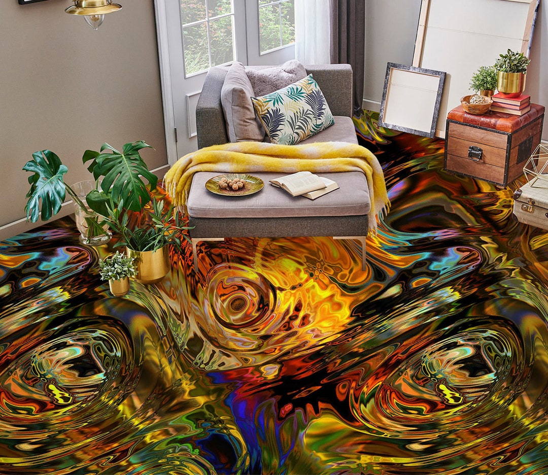 3D Gorgeous Psychedelic 4217 Floor Wallpaper Murals Self-adhesive ...