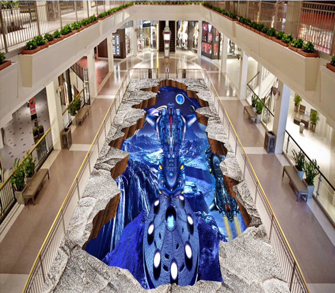 3D Moon Castle 0914 Floor Wallpaper Murals Self-adhesive - Etsy