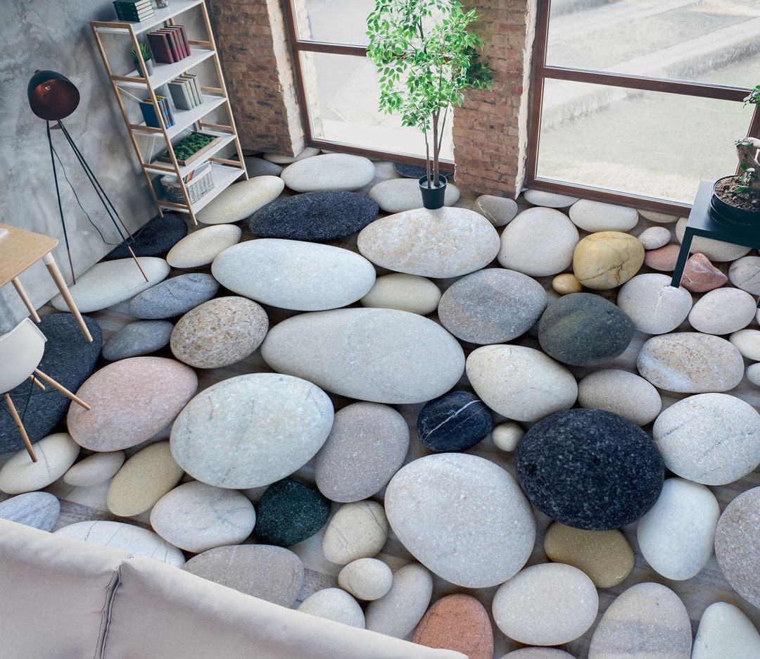 3D Simple Big Pebbles 2277 Floor Wallpaper Murals Self-adhesive ...