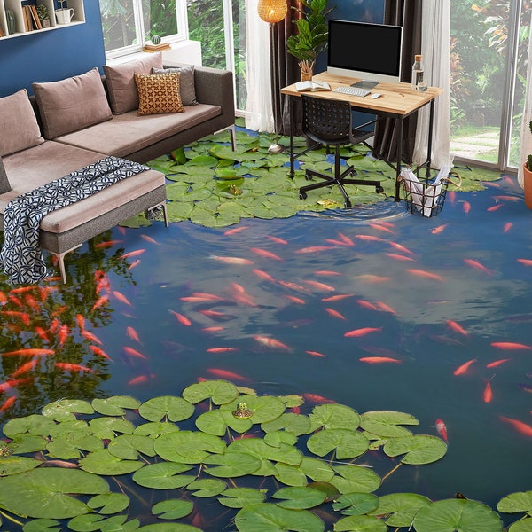 Duckweed Floor Wallpaper - Etsy