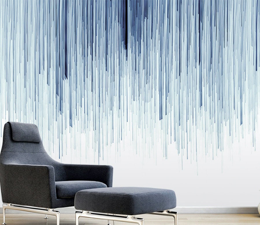 Blue Line 3332 Wallpaper Mural Self Adhesive Peel and Stick | Etsy