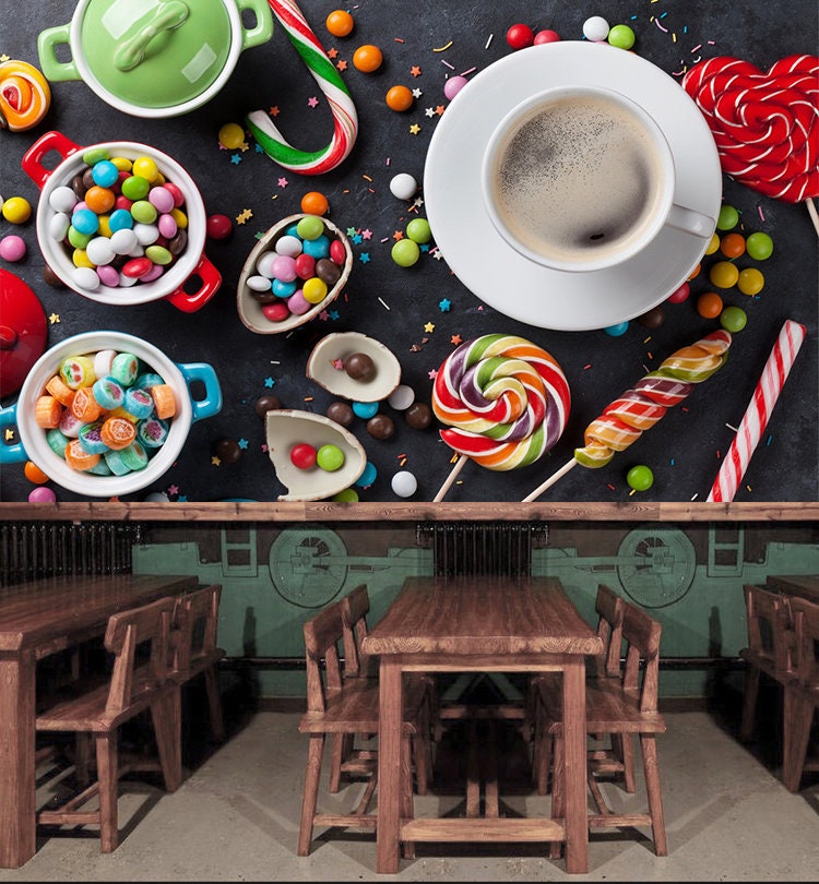 Color Candy 2230 Wallpaper Mural Self Adhesive Peel and Stick | Etsy