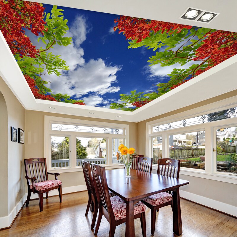 3d Ceiling Wallpaper - Etsy