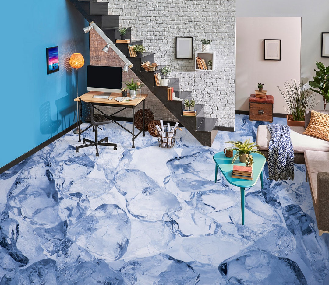 3D Art Ice Cubes 2632 Floor Wallpaper Murals Self-adhesive Removable ...