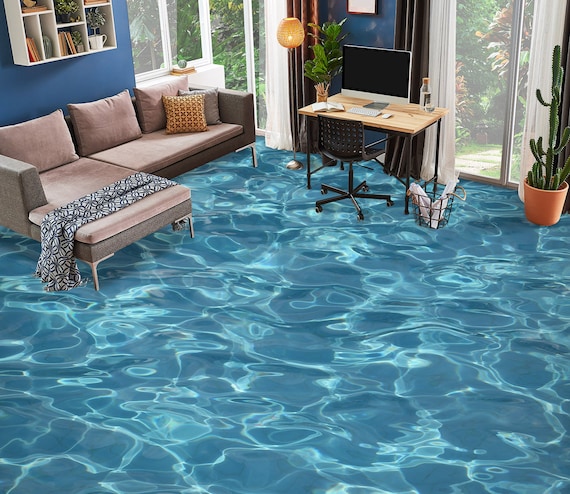 3D Artistic Water Ripples 8779 Floor Wallpaper Murals - Etsy
