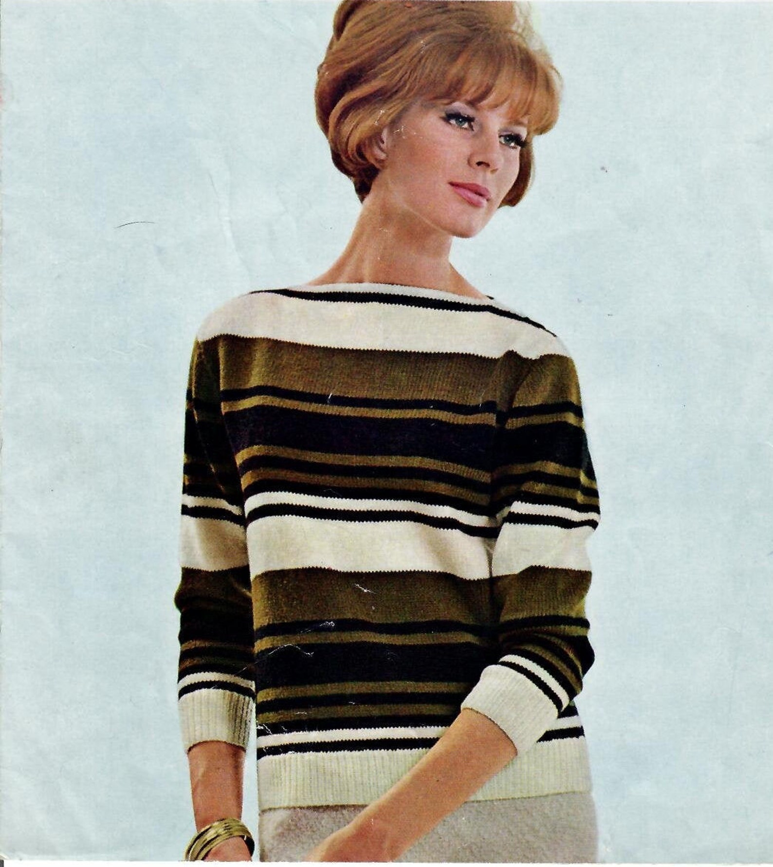 Lee Target 6374 Ladies Boatneck Striped Sweater PDF Download - Etsy