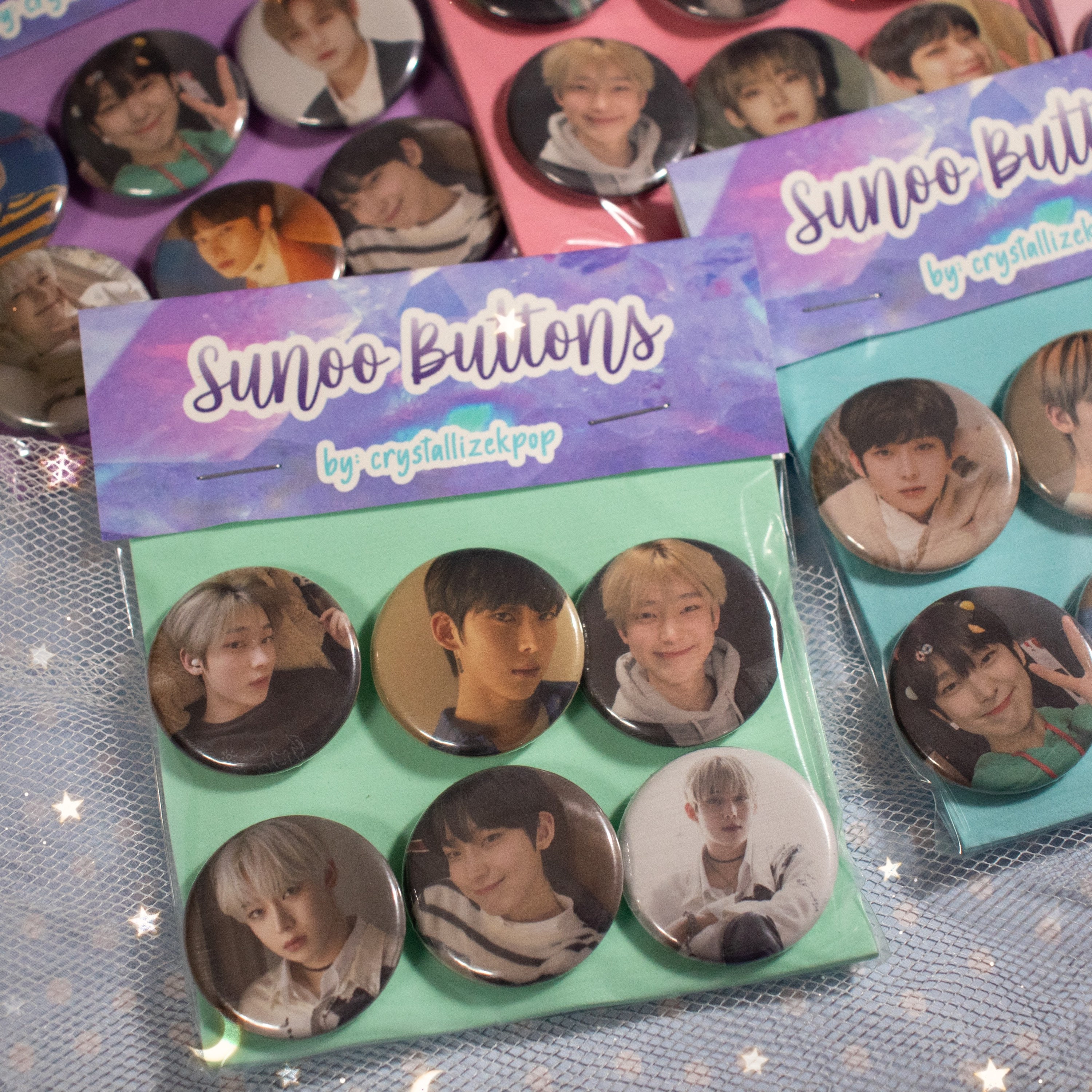 Sunoo Buttons 1.25 Inch 6 Button Set Button Set - Etsy