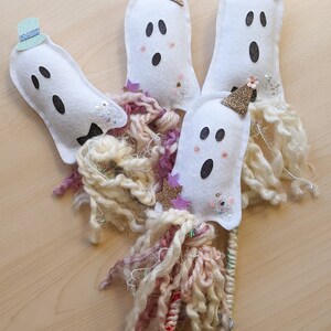 BOO Basket Wand, Halloween Wand, Felt Ghost Wand, Bat Wand, Witch Wand ...