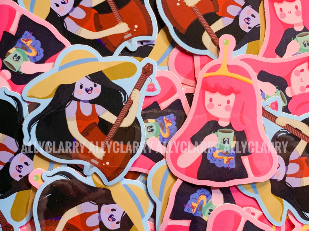 Princess Bubblegum and Marceline Stickers - Etsy