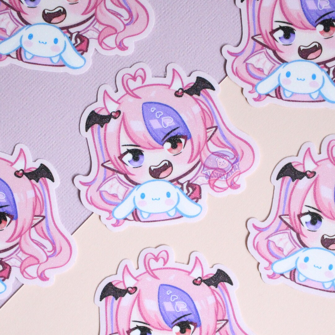 Ironmouse Vshojo Glitter Vinyl Sticker - Etsy