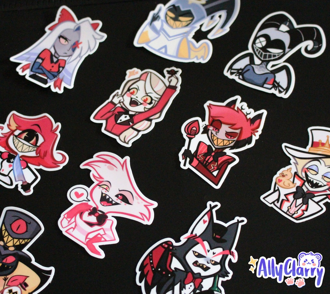 Hazbin Hotel Characters Vinyl Die Cut Stickers - Etsy