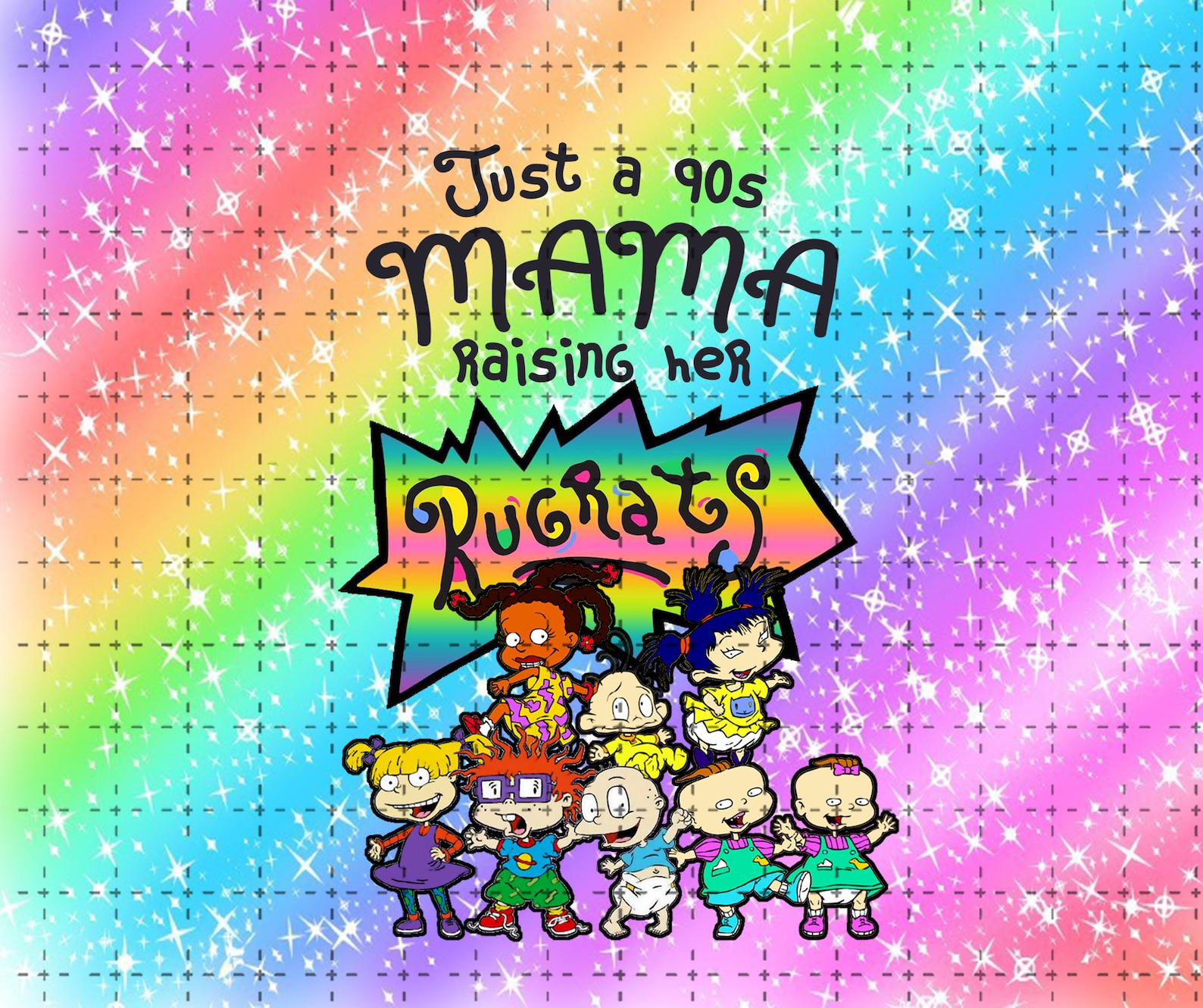 Just a 90s Mom PNG Raising her Rugrats Gift Mom Love | Etsy