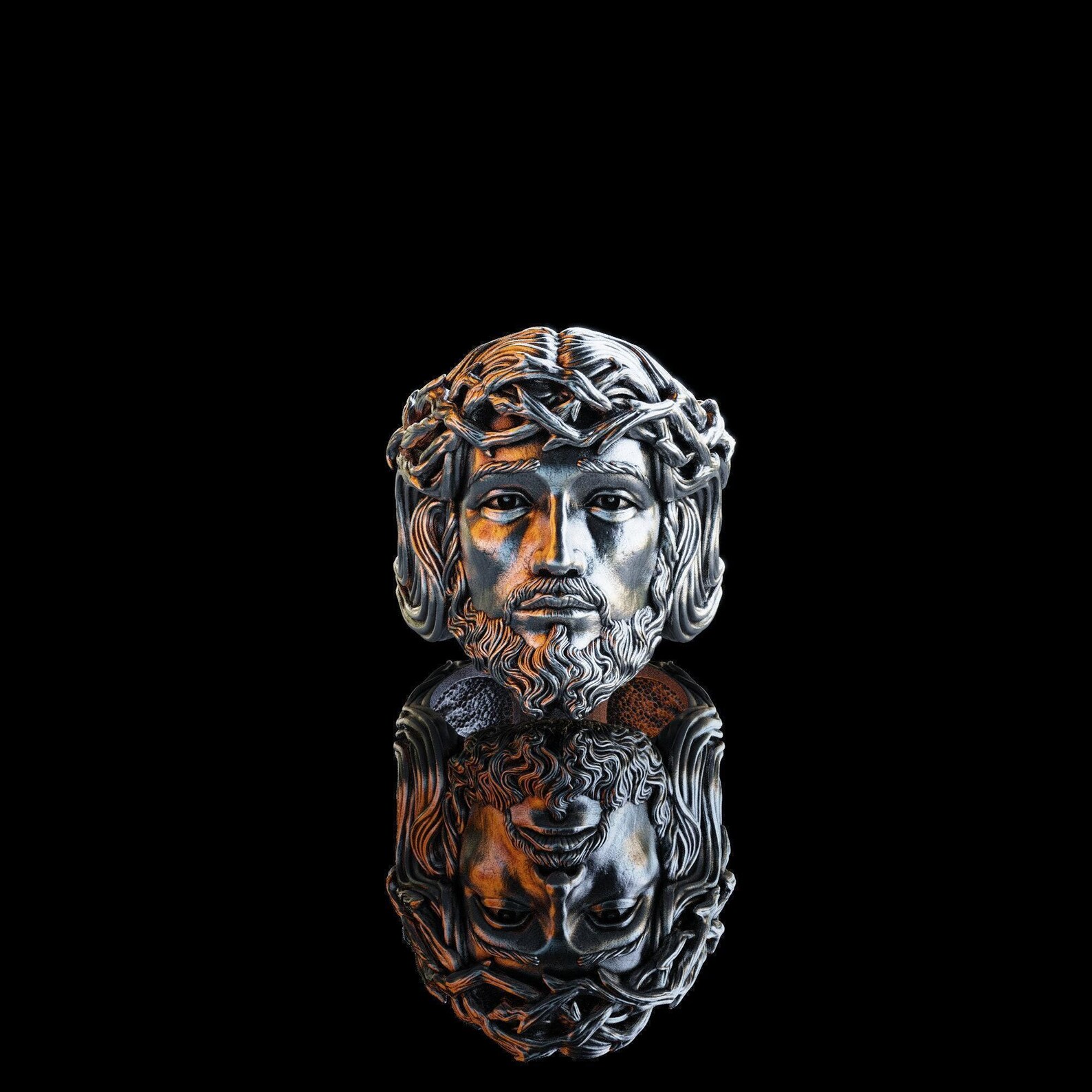 Customized Jesus Christ Handmade Crown of Thorns Silver Ring, Silver ...