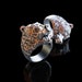 Handmade Silver Bear Head Ring, Grizzly Bear Head Ring, American Bear ...