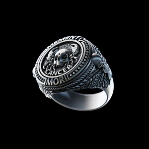 Cancer Zodiac Sign Silver Ring, Astrological Sign Cancer Ring, Zodiac ...