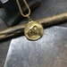 Customized 18K Gold Plated Lioness Necklace, Personalized Gold Lioness ...