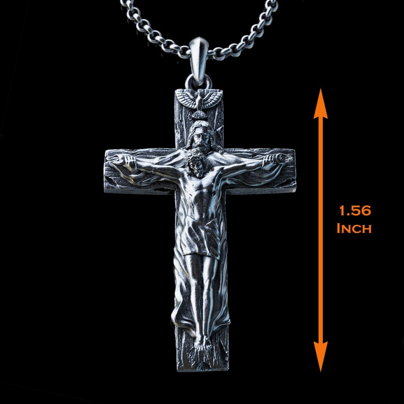 Handmade Holy Trinity Crucifix Necklace the God Taking Jesus - Etsy