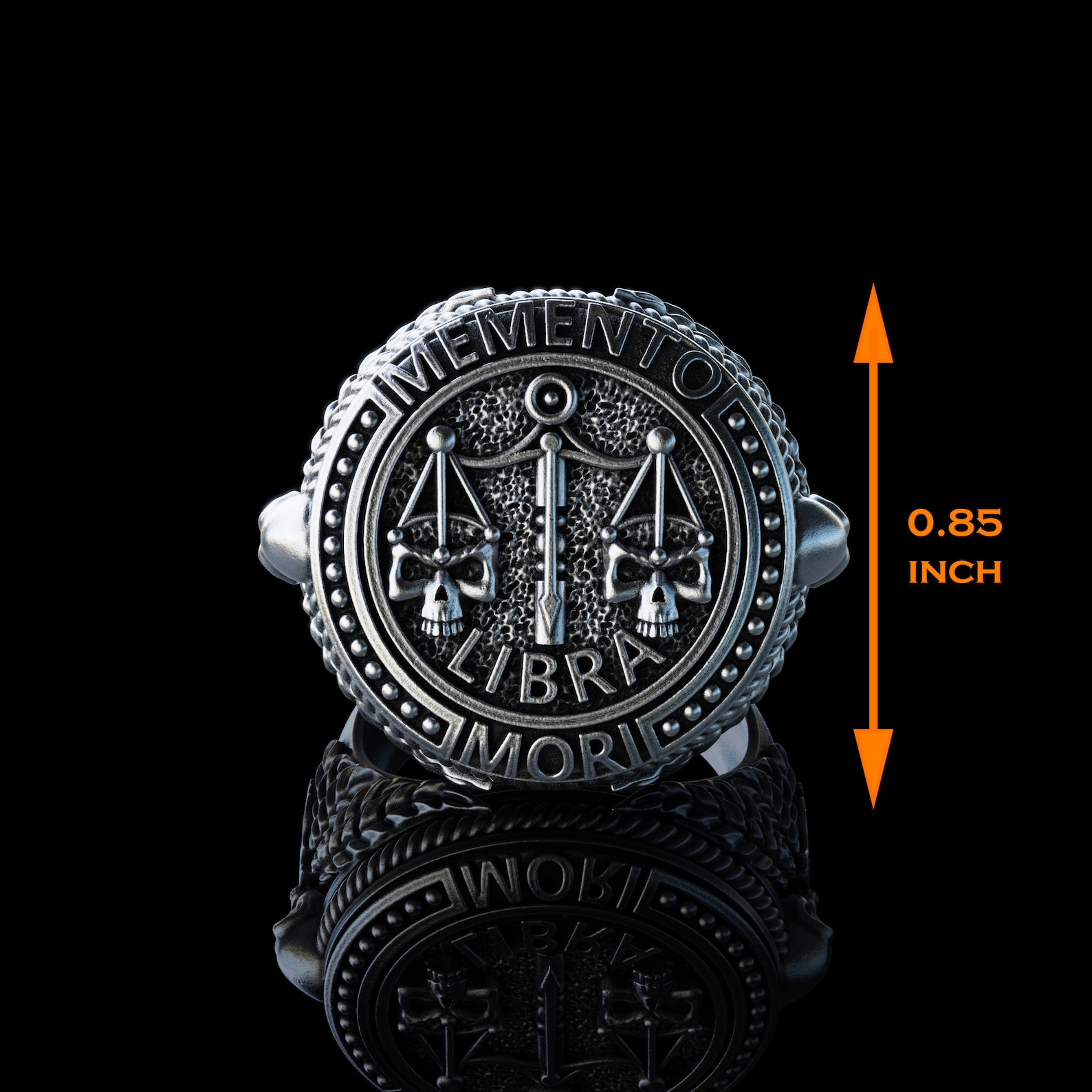 Libra Zodiac Sign Silver Ring, Astrological Sign Libra Ring, Zodiac ...