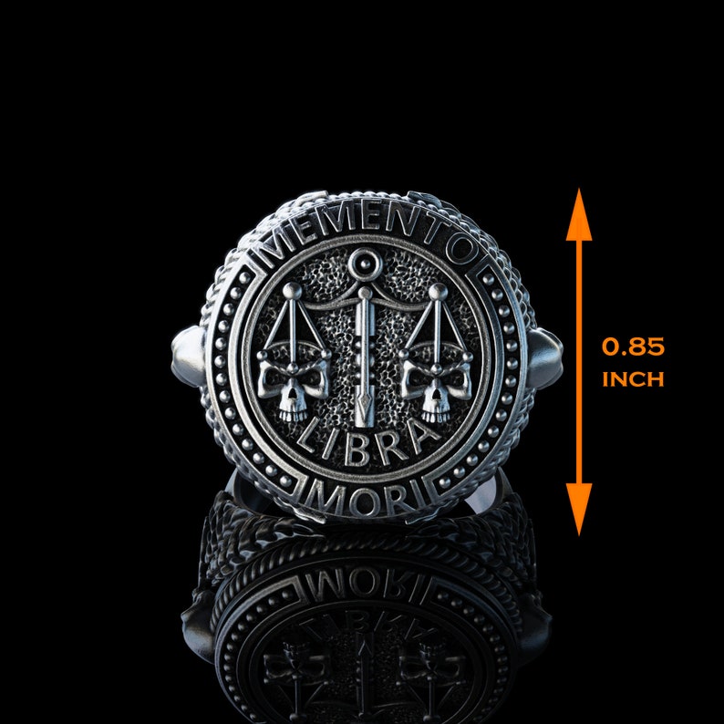 Libra Zodiac Sign Silver Ring, Astrological Sign Libra Ring, Zodiac ...