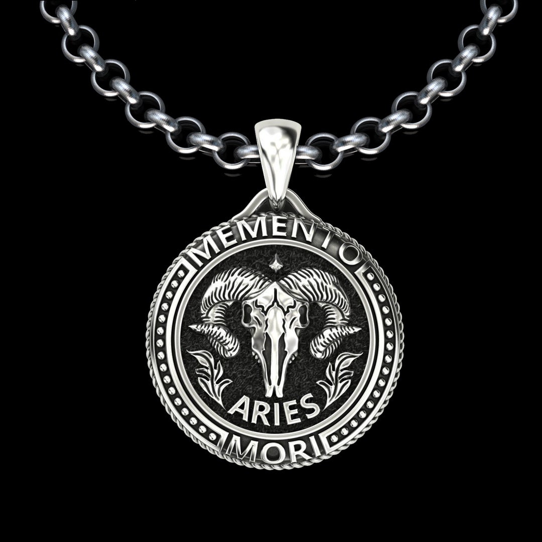 Silver Aries Zodiac Sign Necklace Aries Horoscope Pendant - Etsy