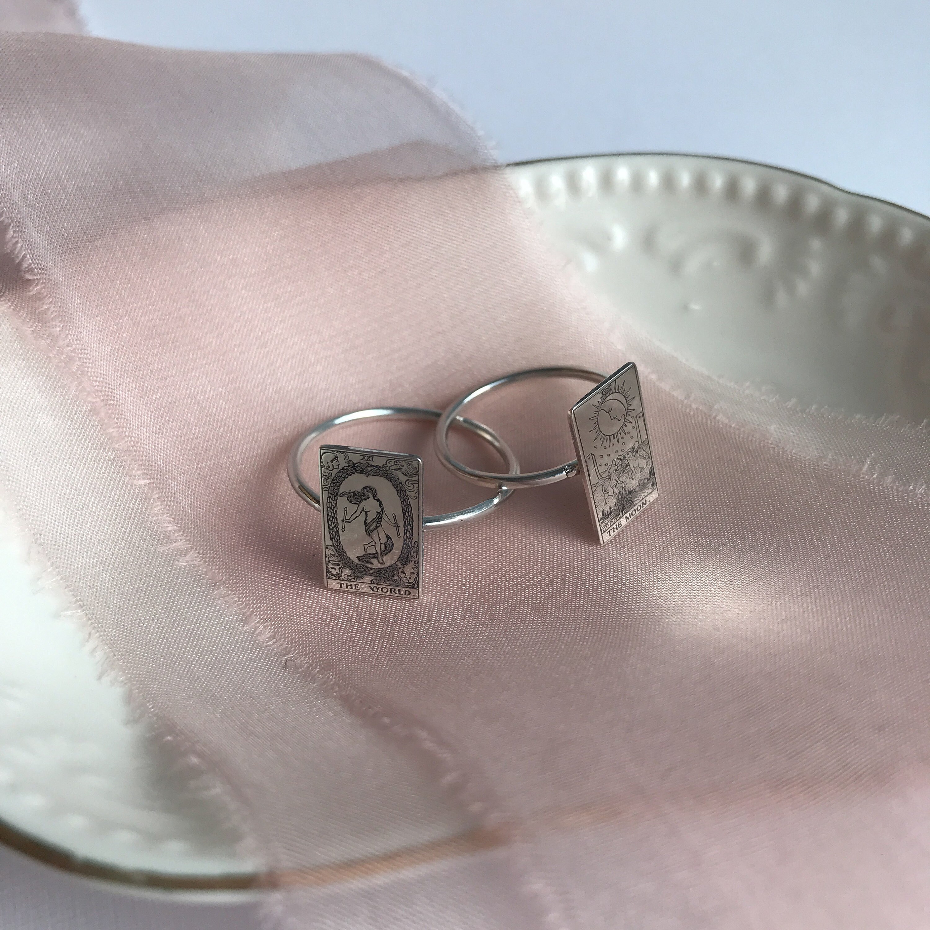 The Sun Tarot Card Silver Ring, Personalized Tarot Card Ring, Tarot ...