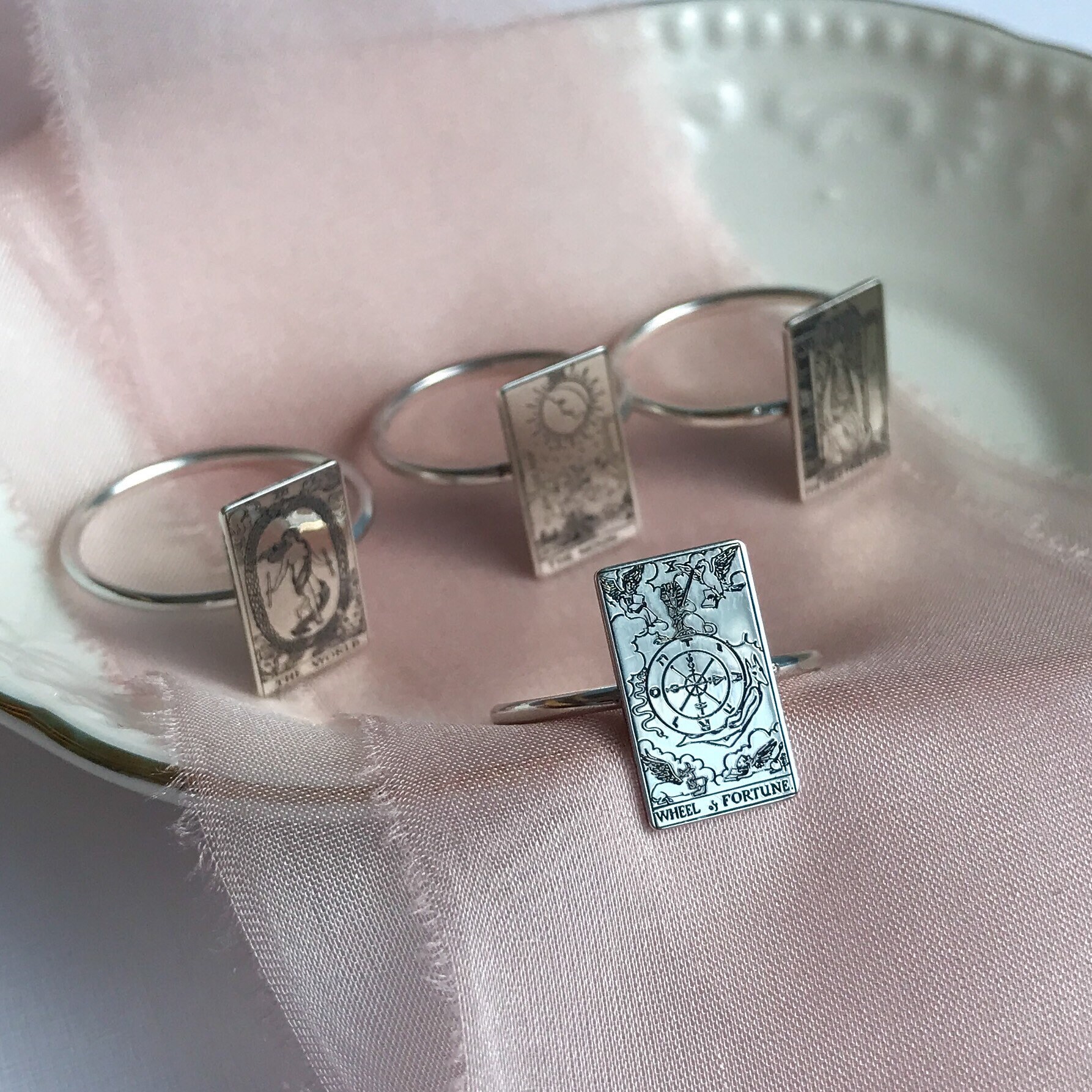 The Sun Tarot Card Silver Ring, Personalized Tarot Card Ring, Tarot ...