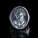 Personalized Marcus Aurelius Bust Silver Ring, Roman Emperor Marcus ...