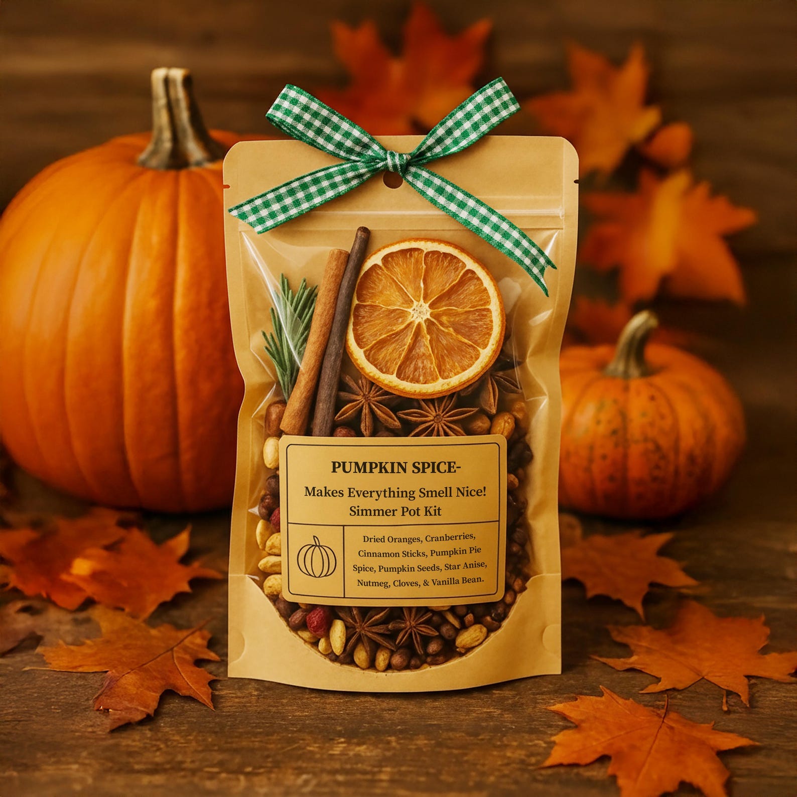 Pumpkin Spice- Makes Everything Smell Nice! Simmer Pot Kit- Quick ...