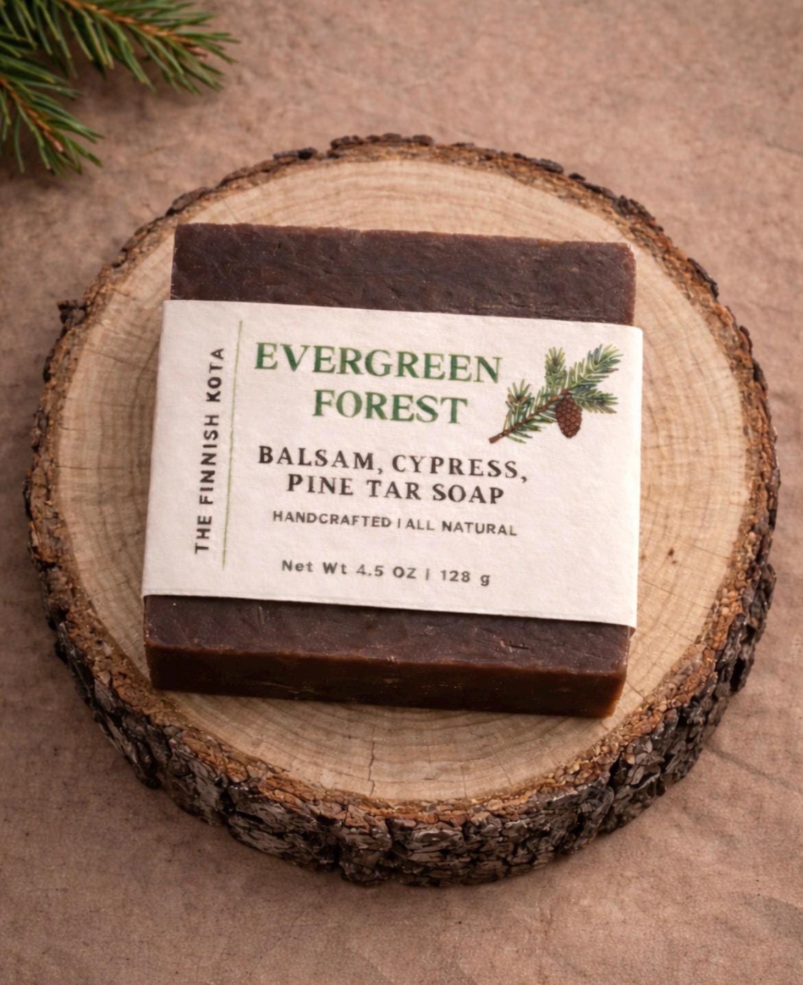Evergreen Forest Soap – Handmade Balsam Cypress Pine Tar Bar - Etsy