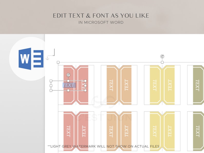 Printable Editable Tab Dividers Template Monthly Planner Stickers ...