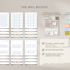 Editable Shelf Price Card Template: Craft Fair Display Signage (canva ...