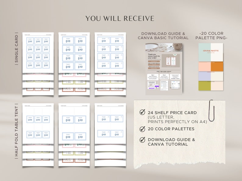 Editable Shelf Price Card Template: Craft Fair Display Signage (canva ...