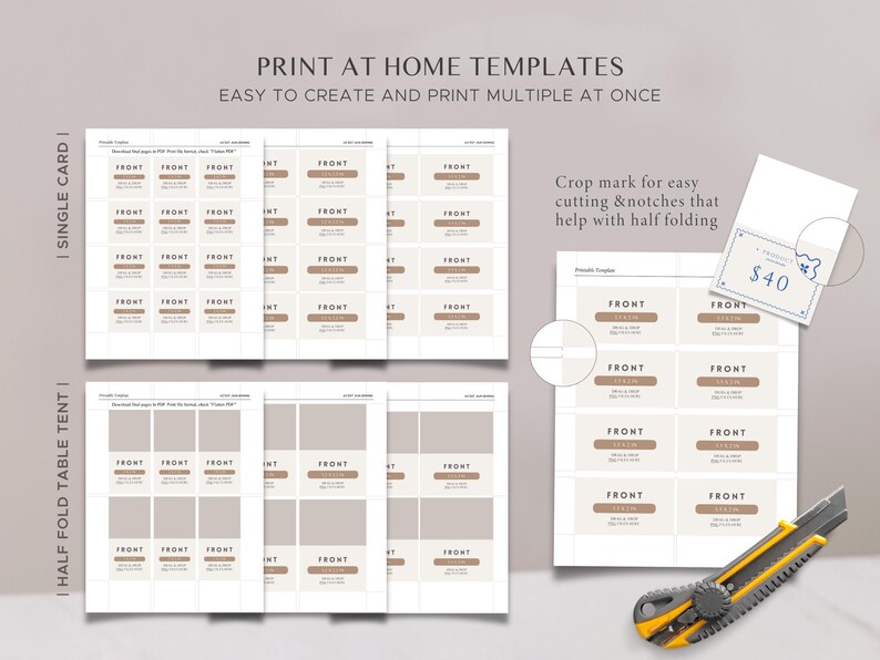 Editable Shelf Price Card Template: Vintage Craft Fair Display (DIY in ...