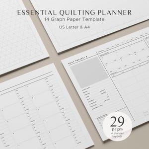 Quilting Planner | Printable Quilters Journal | Gifts for Quilters ...