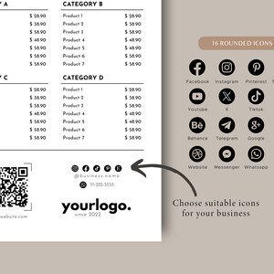 Pricelist Template for Small Business | Display Product Pricing on ...