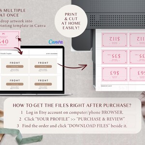 Editable Pink Shelf Price Card Template: Craft Fair Display (canva) - Etsy