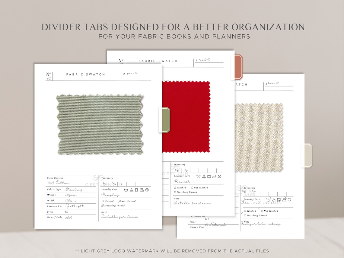 Printable Editable Tab Dividers Template Monthly Planner | Etsy