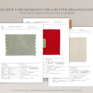 Printable Editable Tab Dividers Template | Monthly Planner Stickers ...