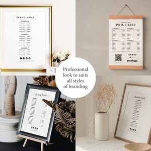 Pricelist Template for Small Business | Display Product Pricing on ...