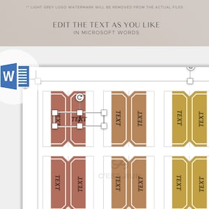 Printable Editable Tab Dividers Template | Monthly Planner Stickers ...