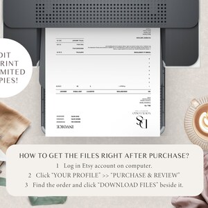 Editable Invoice Template for Small Business With Logo | PDF, Google ...