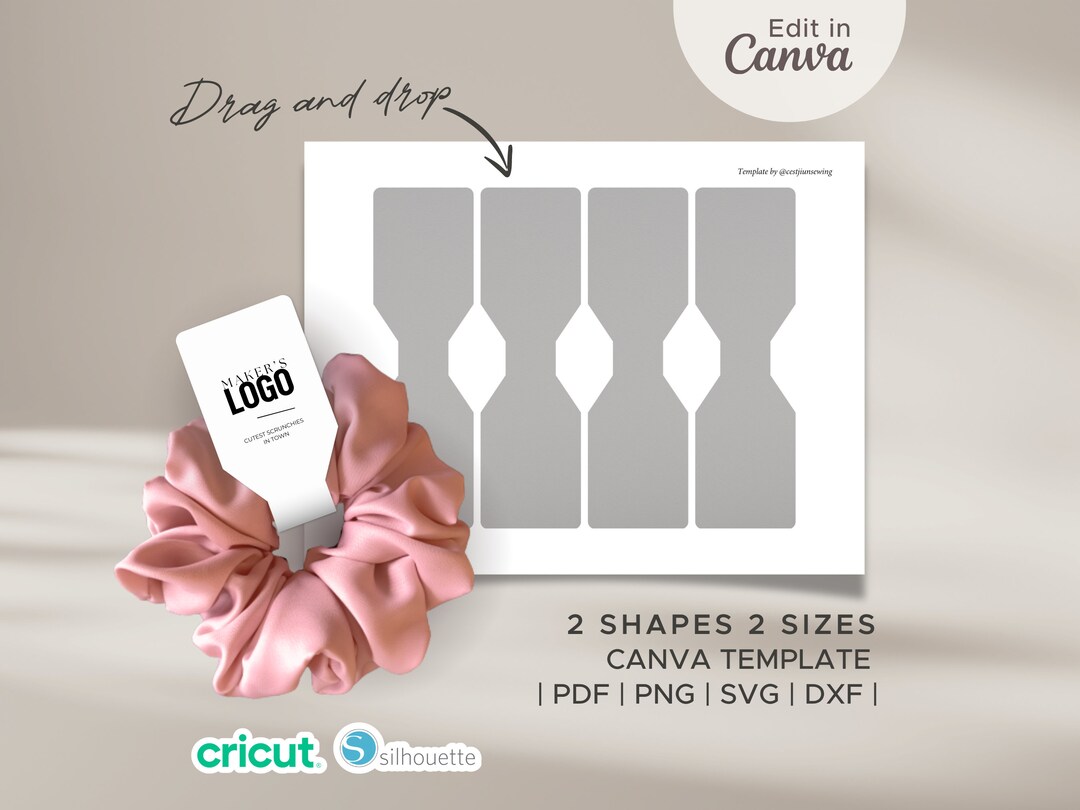 Printable Scrunchies Tag Template: Craft Show Price Tags & Maid of ...