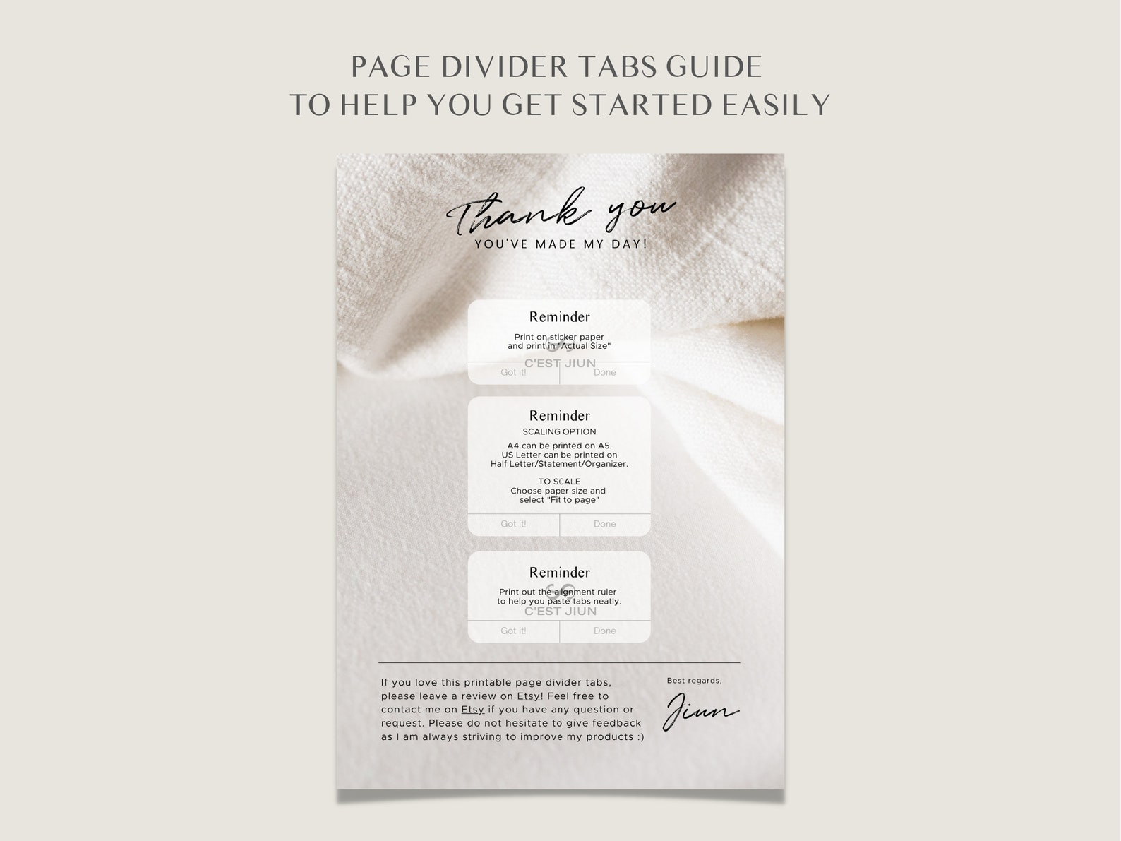 Printable Editable Tab Dividers Template Monthly Planner Stickers ...