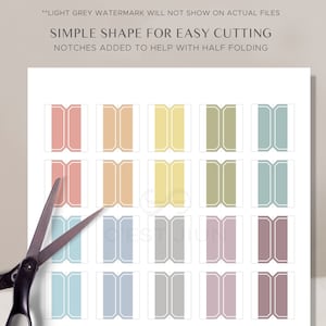 Printable Editable Tab Dividers Template | Monthly Planner Stickers ...