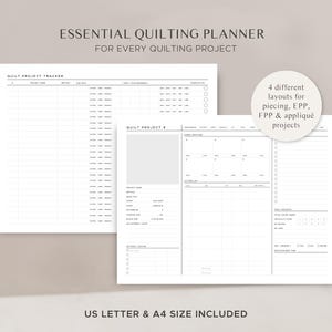 Quilting Planner | Printable Quilters Journal | Gifts for Quilters ...